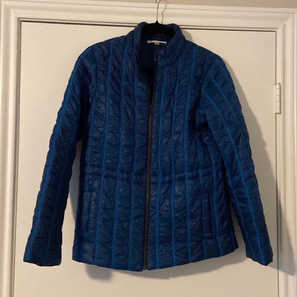 Cabi Poseidon Puffer 914 Zip Up Mock Neck Outdoor Jac… - Gem